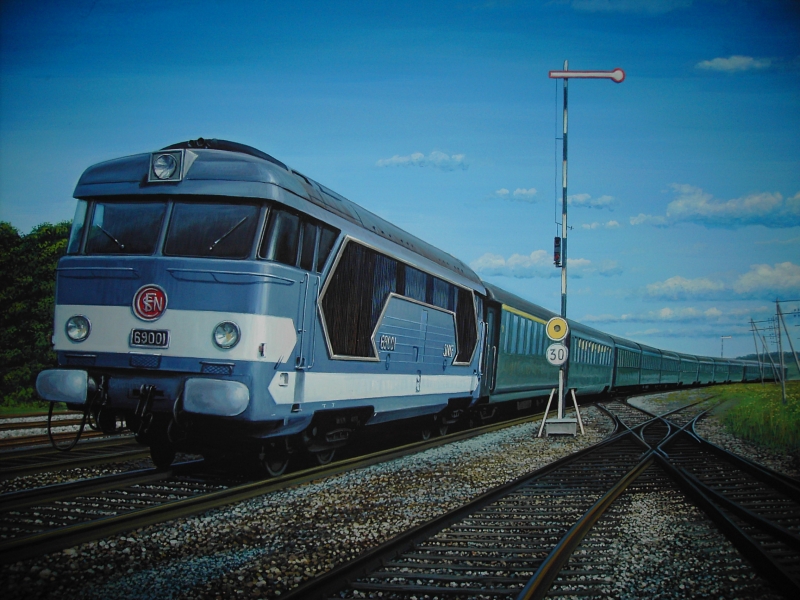 BB 69001 sur la ligne 4 - Les Trains de l'Histoire
